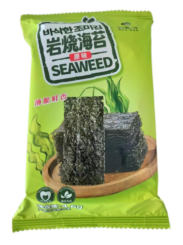 Crispy Roasted Seaweed Snack - 4.6g Korean Gim Packs